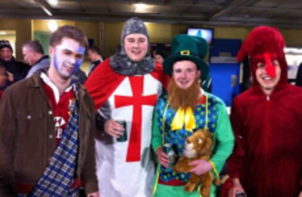Lions fans unite: Braveheart, dragon, knight and... a leprechaun