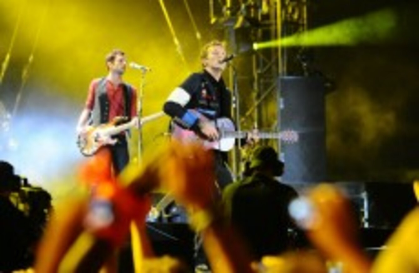 Coldplay lead selection of star acts at Oxegen 2011 · The Daily Edge