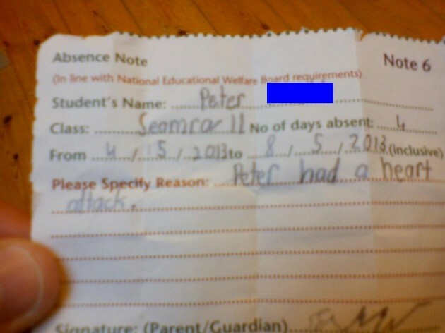 6 very helpful notes from kids to teachers · The Daily Edge