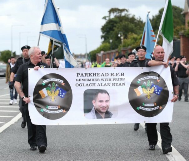 PICTURES: Huge garda presence for Alan Ryan anniversary march