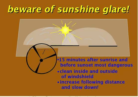 Council warns of the dangers of driving off into the sunset