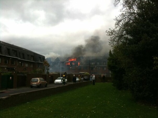 Traffic diversions in place after major Terenure house fire Traffic diversions in place after major Terenure house fire