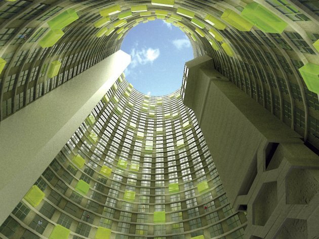 Derelict African skyscraper wouldn't be lost in a sci fi horror