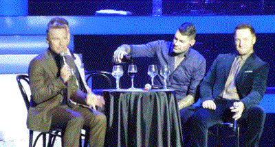 Boyzone's emotional tribute to Stephen Gately... by drinking wine at ...