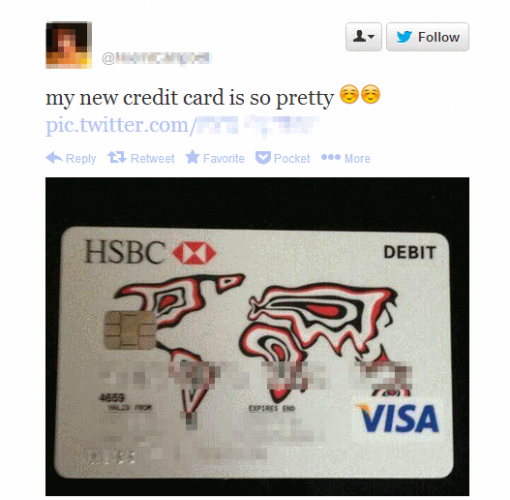 Everyone please stop posting your bank card details on Twitter