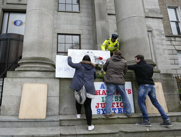 Photos: Four arrests after protesters throw paint at the Department of ...