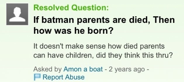 16 of the greatest questions ever asked on Yahoo! Answers