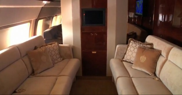 Donald Trump's gold-plated Boeing 757 is parked in Shannon at the ...