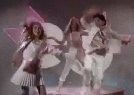 Christian Bale dancing in an eighties cereal ad? Yes please!