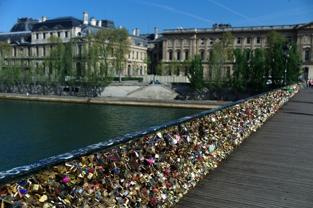 Too much love? Paris 'love locks' bridge evacuated after railing collapses