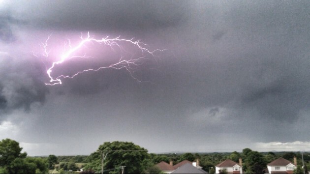 Check out at all the lightning strikes over Ireland yesterday