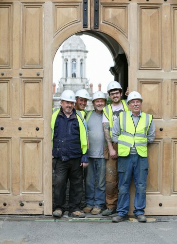 Meet the team who installed the fixed Trinity College Front Gate
