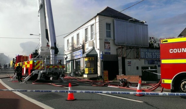 Four fire units are fighting a blaze in Bray town · TheJournal.ie