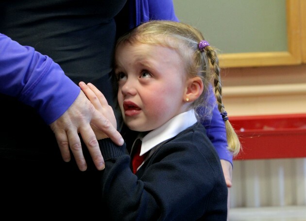 Tears and colouring in: New students start "big school"