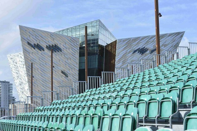 Take a look at the 16,000-seat arena built on the Titanic slipways for ...