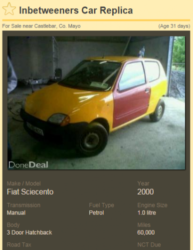 Someone in Mayo is selling an Inbetweeners car · The Daily Edge
