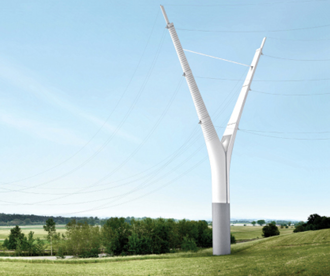 Like these designer pylons? It doesn't look like they'll be seen in ...