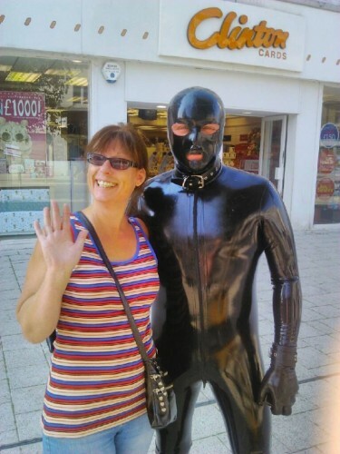 A man dressed as a gimp is wandering around Essex, taking selfies with ...