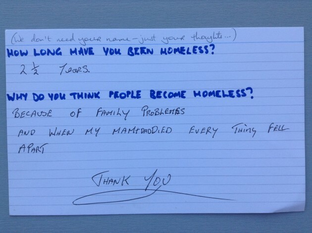 Homeless people answer the questions they're asked the most frequently