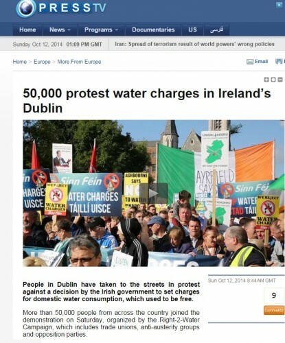 Ireland's water charges protest made the international headlines
