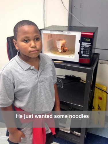 This kid who ruined his noodles just became the perfect meme for your life