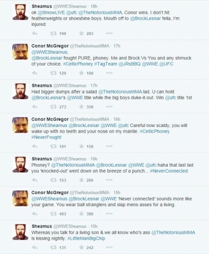 Conor McGregor to Sheamus - 'You wear ball stranglers and slap men's ...