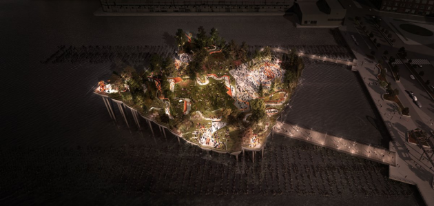 This is the futuristic $130 million floating park being built on a New ...
