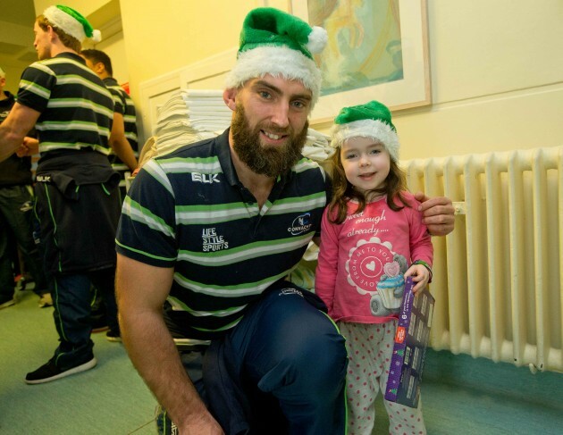Connacht visit Galway Hospital and Ability West to spread Xmas cheer
