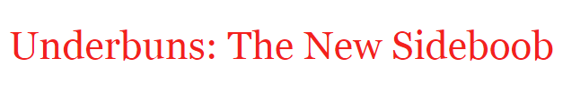 6 things that are 'the new sideboob', according to the media