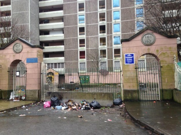 Rubbish dumping still a problem around the last remaining flats in Ballymun