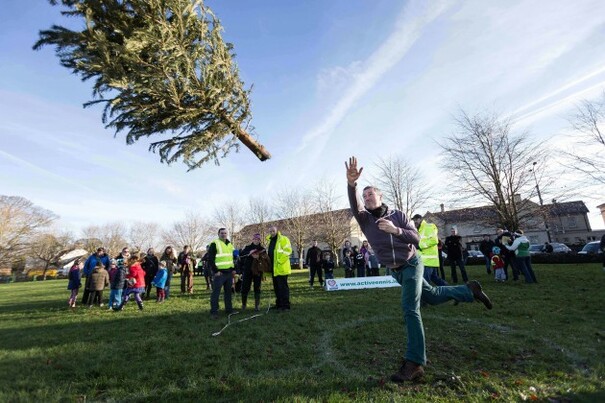 Pics: Winner of Ireland's Christmas Tree Throwing Championship revealed