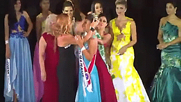 Beauty pageant contestant rips crown off winner's head, instantly goes ...