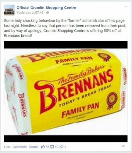 The 'Official' Crumlin Shopping Centre Facebook page is absolutely glorious