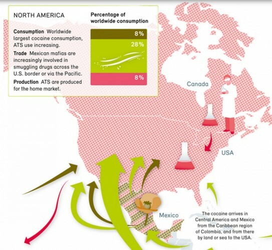 These maps show the world's hard drug trade in remarkable detail