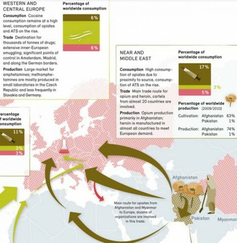 These maps show the world's hard drug trade in remarkable detail