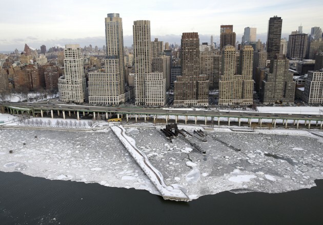 Manhattan surrounded by ice is the craziest - and most beautiful ...