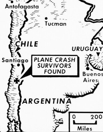 Plane Crash 1972 Map