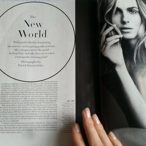 Vogue has decided to feature its first transgender model