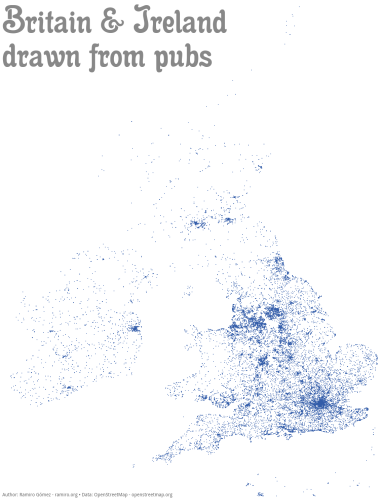 This map of Ireland and Britain's pubs makes for a sobering sight