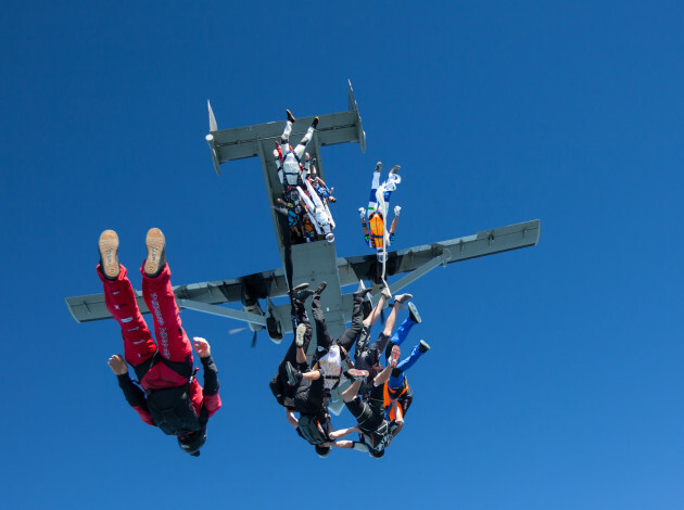 PHOTOS: 164 skydivers join hands for world record at 20,000 feet