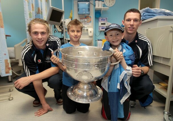 In pictures: Dublin's All-Ireland winners visit Crumlin Children's Hospital