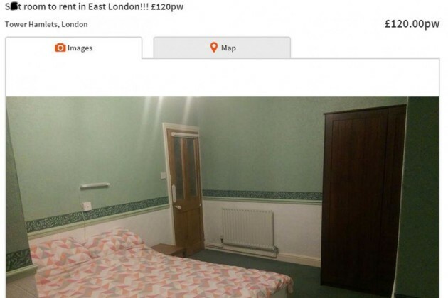 A Gumtree ad for a 'sh*t room for rent' is going viral for its ...