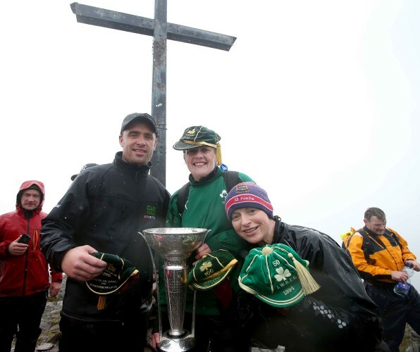 The Six Nations trophies climbed the highest mountain in Ireland today