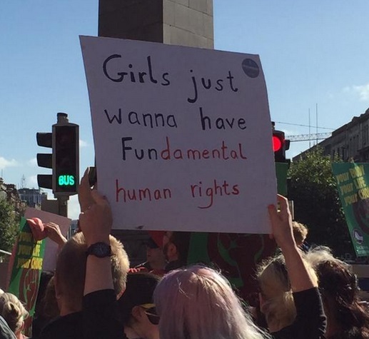 8 brilliant signs spotted at today's pro-choice march in Dublin
