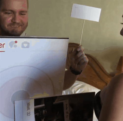 This guy made a fully functional Tinder costume for Halloween