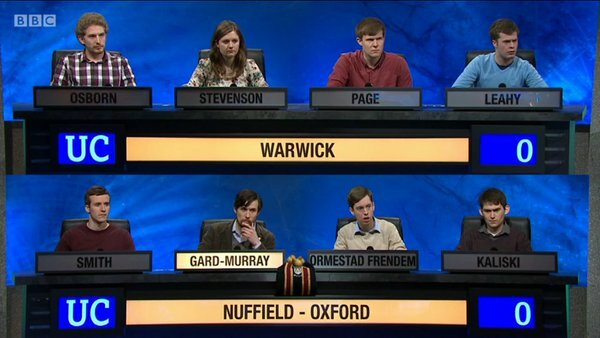 This lad was the hero of last night’s University Challenge