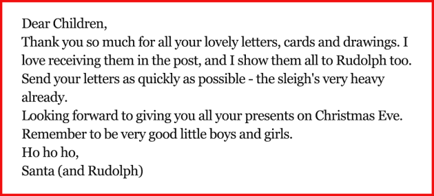 Santa shows us his favourite letters from Irish children · TheJournal.ie