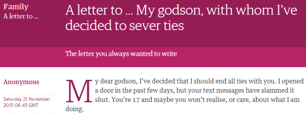 Everyone's talking about this *intense* open letter in today's Guardian