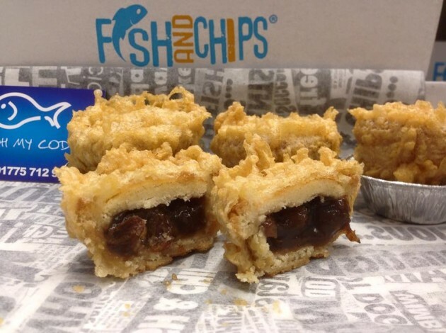 People have been going mad for this chipper's deep fried mince pies