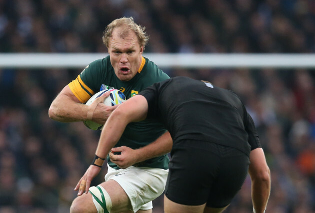Springboks legend Schalk Burger is joining Mark McCall's Saracens